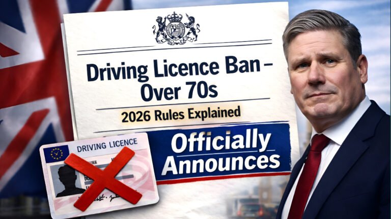 UK Govt Announces Driving Licence Ban for Over-70s Under New 2026 Rules ...